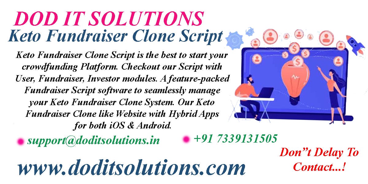 Best Readymade Keto Fundraiser Clone System — DOD IT SOLUTIONS | by DODITSolutions scriptstore ...