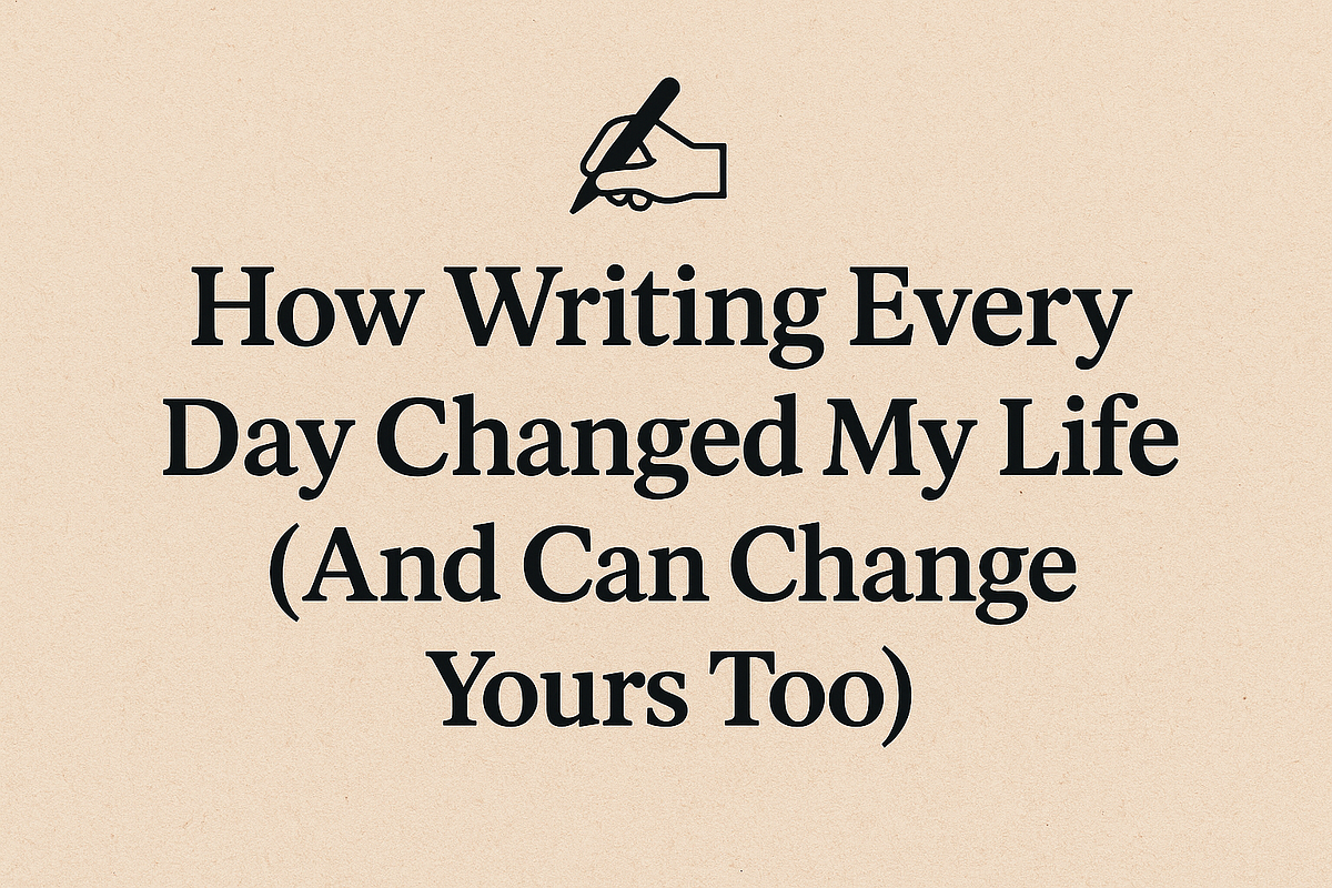 ️ How Writing Every Day Changed My Life (And Can Change Yours Too) | by ...