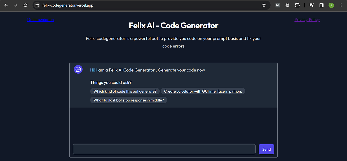 Felix-codegenerator - Help4you - Medium