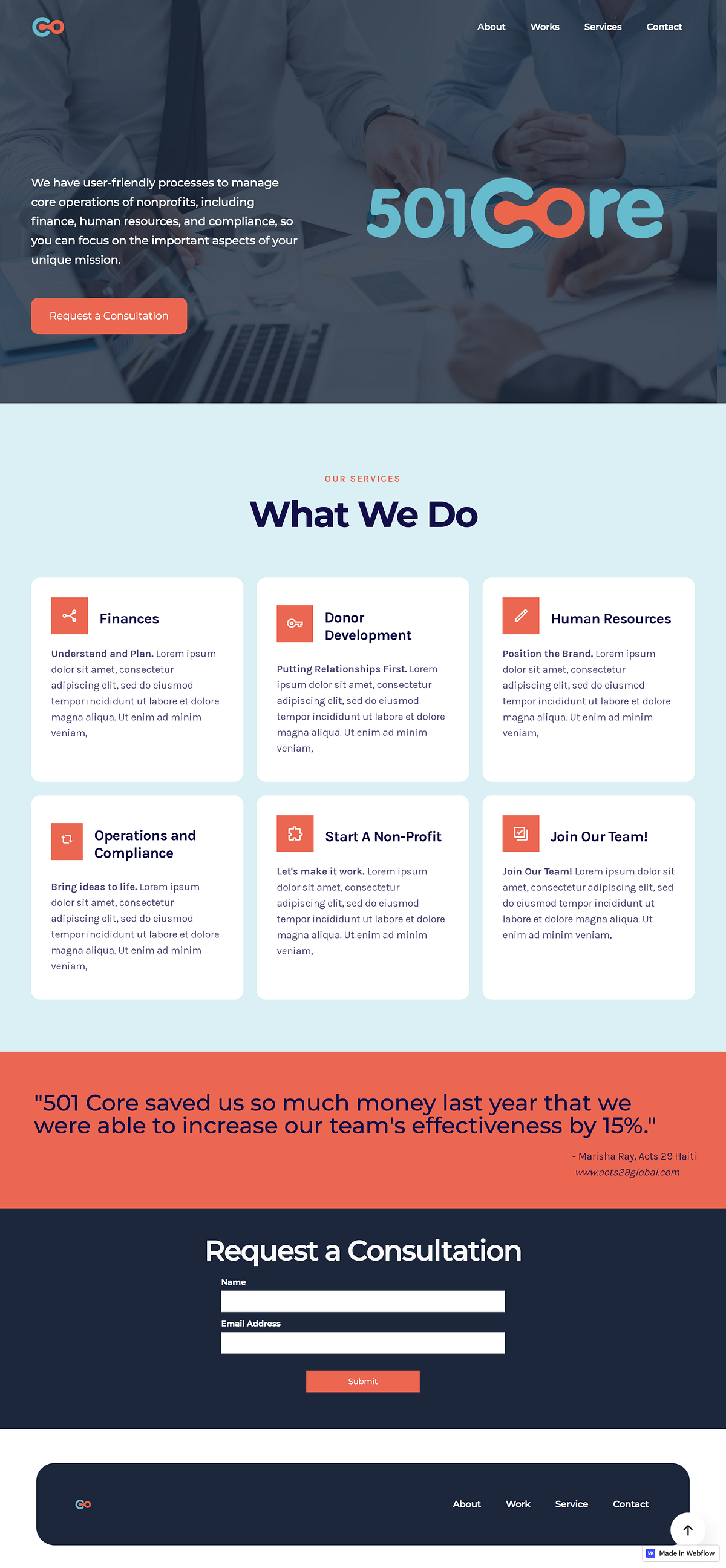 501 Core Website Design. 🎯Objective | by Laura Adamson | Medium