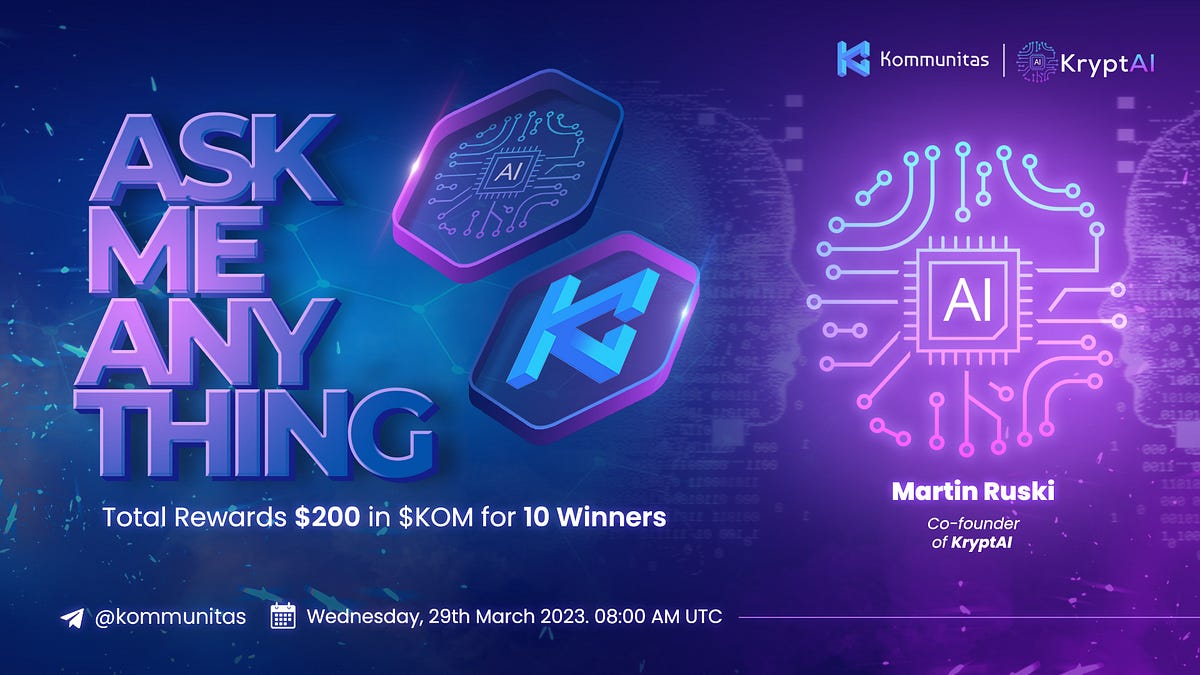 AMA Session with KryptAI. 🎙 AMA Announcement | by Kommunitas | Medium