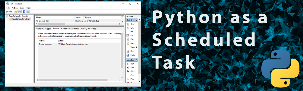 Running Python as a Scheduled Task (Windows) - Elijah Lopez - Medium