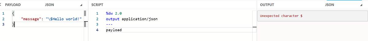 How to Handle Special Characters In Payload Data Using DataWeave | by Sandeep Sai Kumar ...