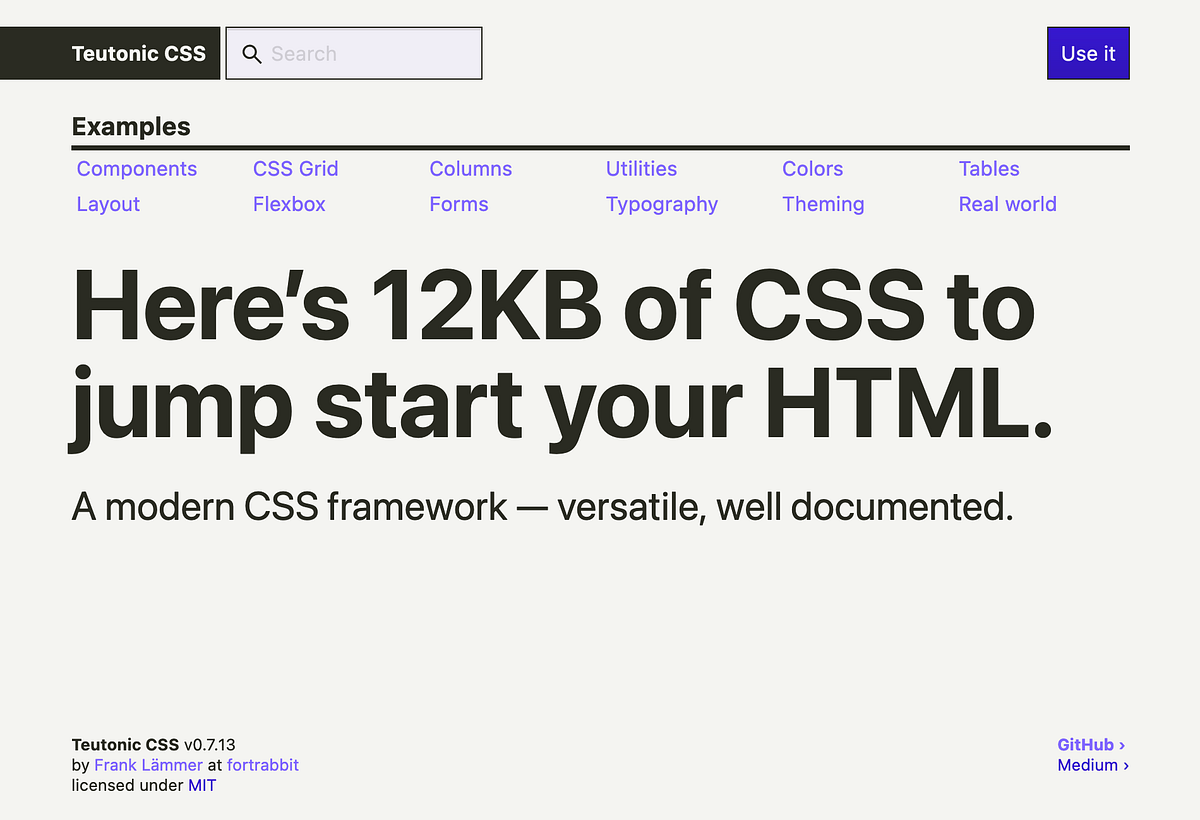 Retiring my own little CSS framework | by Frank Lämmer | Teutonic CSS ...
