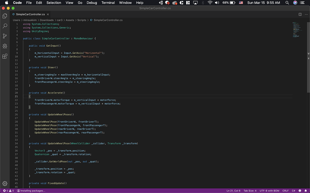 Unity Wheel Collider. This week, I tried to get a car roll in… | by ...