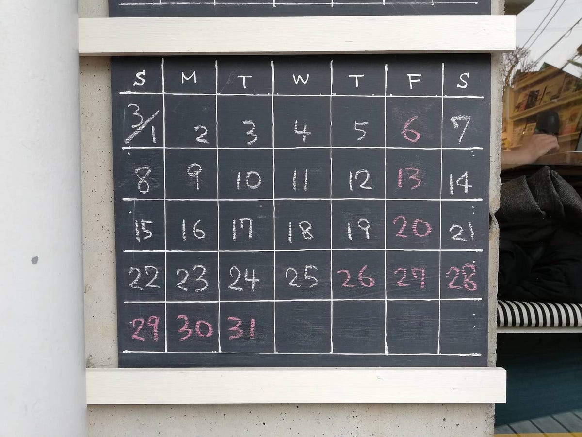 March 2020. UPDATE: WE STOP “DROP-IN” PLAN THIS… | by Tsutomu Kawamura ...