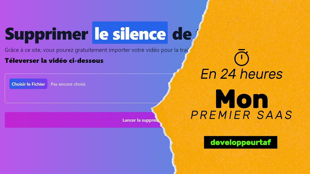 Mon Premier SaaS : Supprimer le Silence dans les Vidéos avec Python et Django - Fabricetoyi - Medium