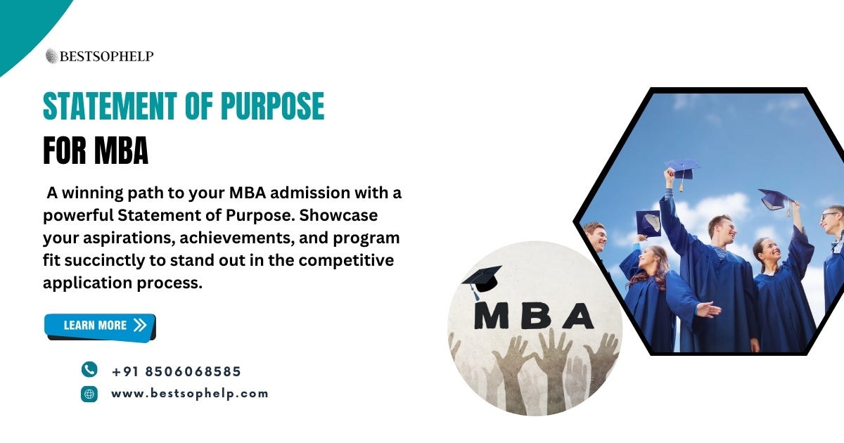 From Aspiration to Admission: Writing an Effective Statement of Purpose ...