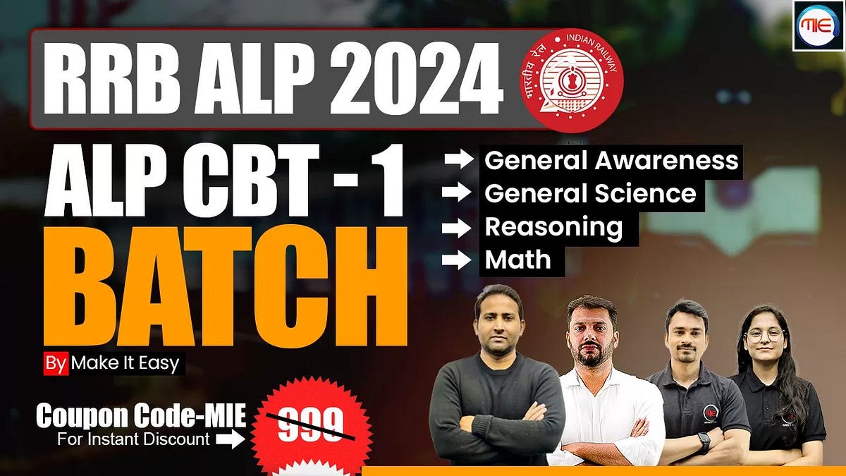 Master the RRB ALP Exam with Make It Easy’s Comprehensive Crash Course ...