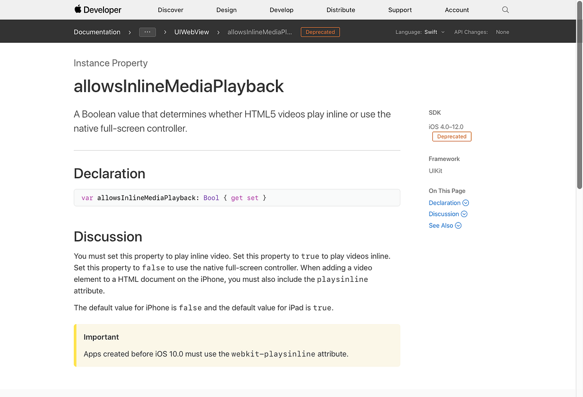 Autoplaying inline videos on iPhone iOS 10 using Angular | by Abou Kone | Code d'Ivoire | Medium