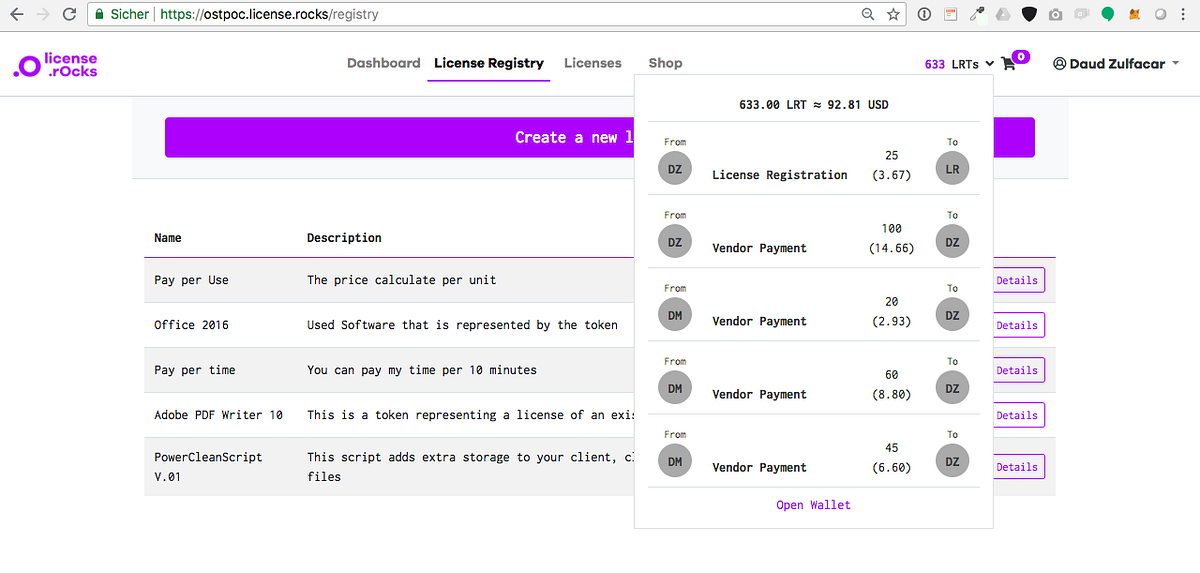license.rocks OST POC Alpha III Submission | by licenserocks | licenserocks | Medium