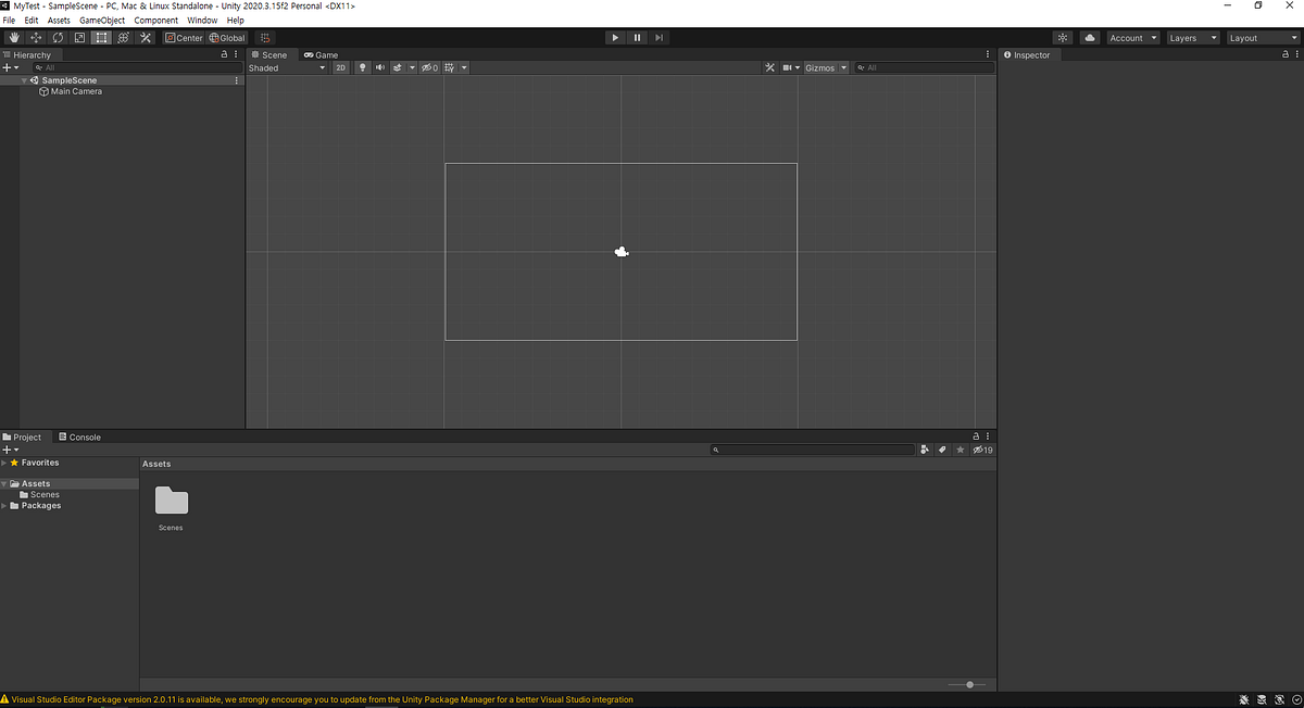 Unity 2D Game Tutorial_1_. 유니티 시작하기!!! | by GonoBae | Medium