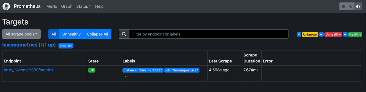 Setup and Monitor HiveMQ MQTT Broker in Docker Compose with Prometheus and Grafana | by IT ...