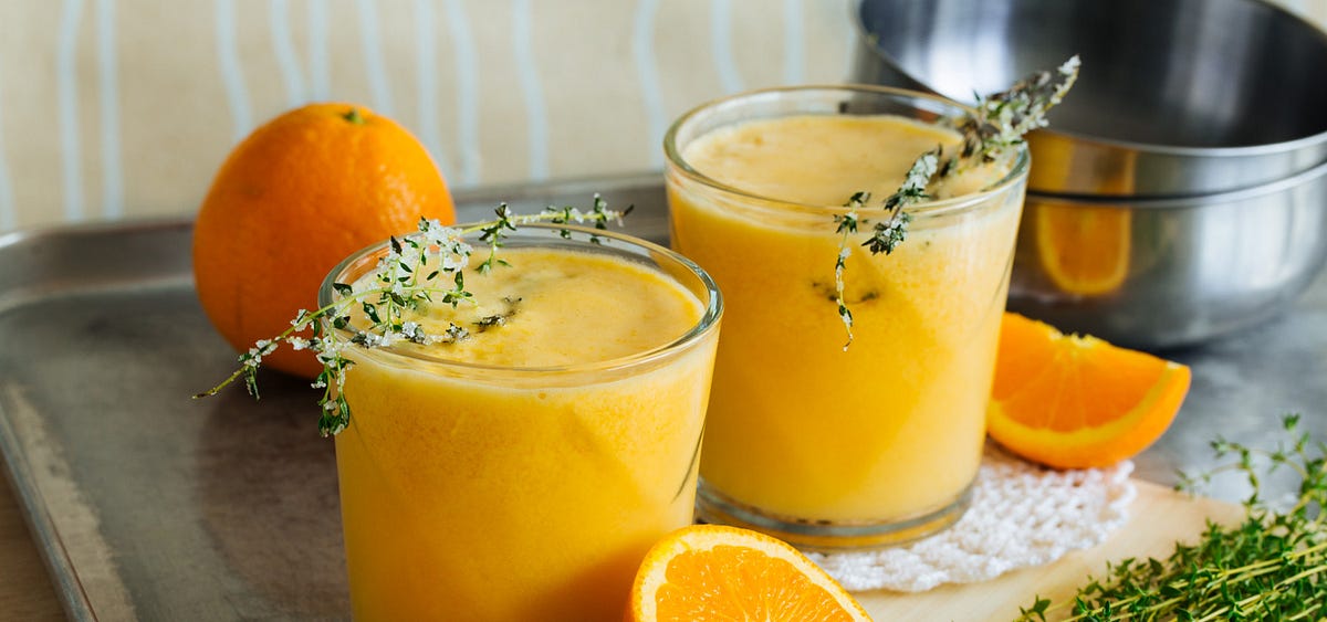 Smoothie Sunday: Orange Creamsicle with Candied Thyme | by Tablecrafter ...