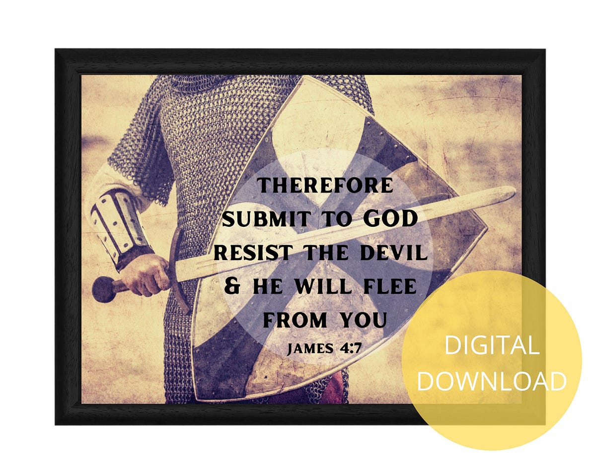 Free Resist The Devil And He Will Flee From You | James 4 7 | Christian ...