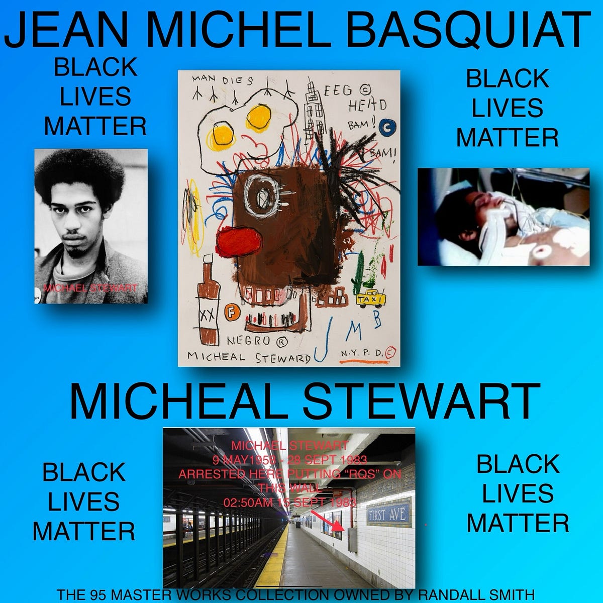 BASQUIAT’S, MICHAEL STEWART’S SERIES, ONE SONG, TWO PAINTINGS ...