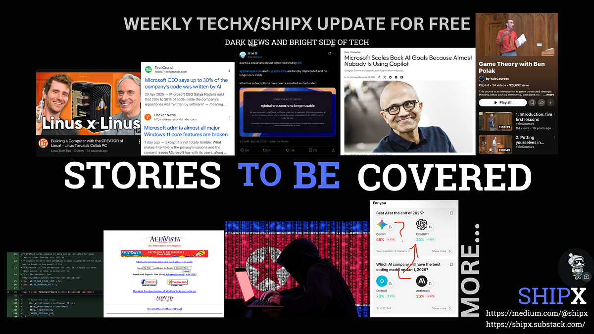Top Tech Trends: From Linux Desktops to Broken AI Code ⛓️‍💥, Stolen ...
