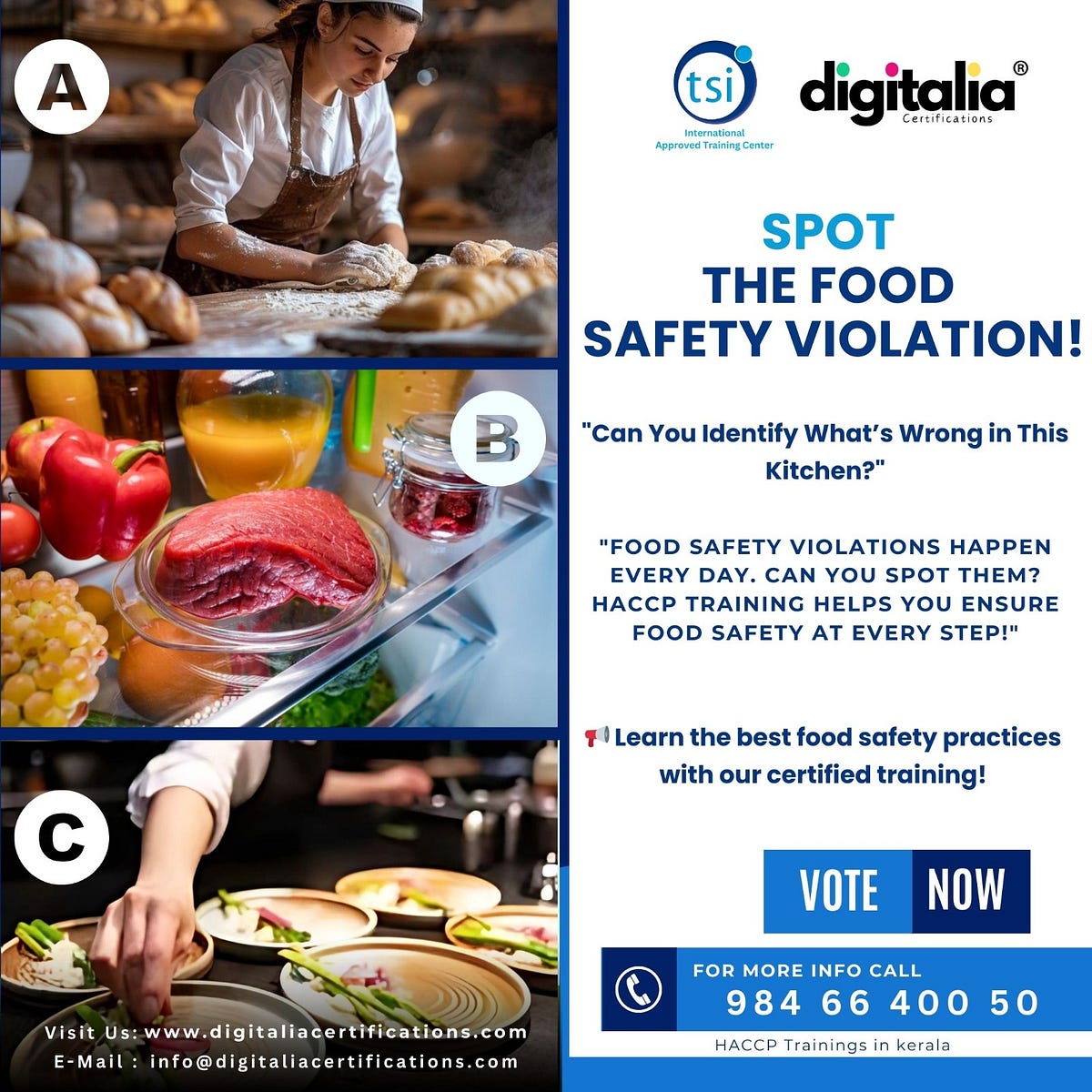SPOT THE FOOD SAFETY VIOLATION- HACCP TRAININGS IN KERALA | by ...