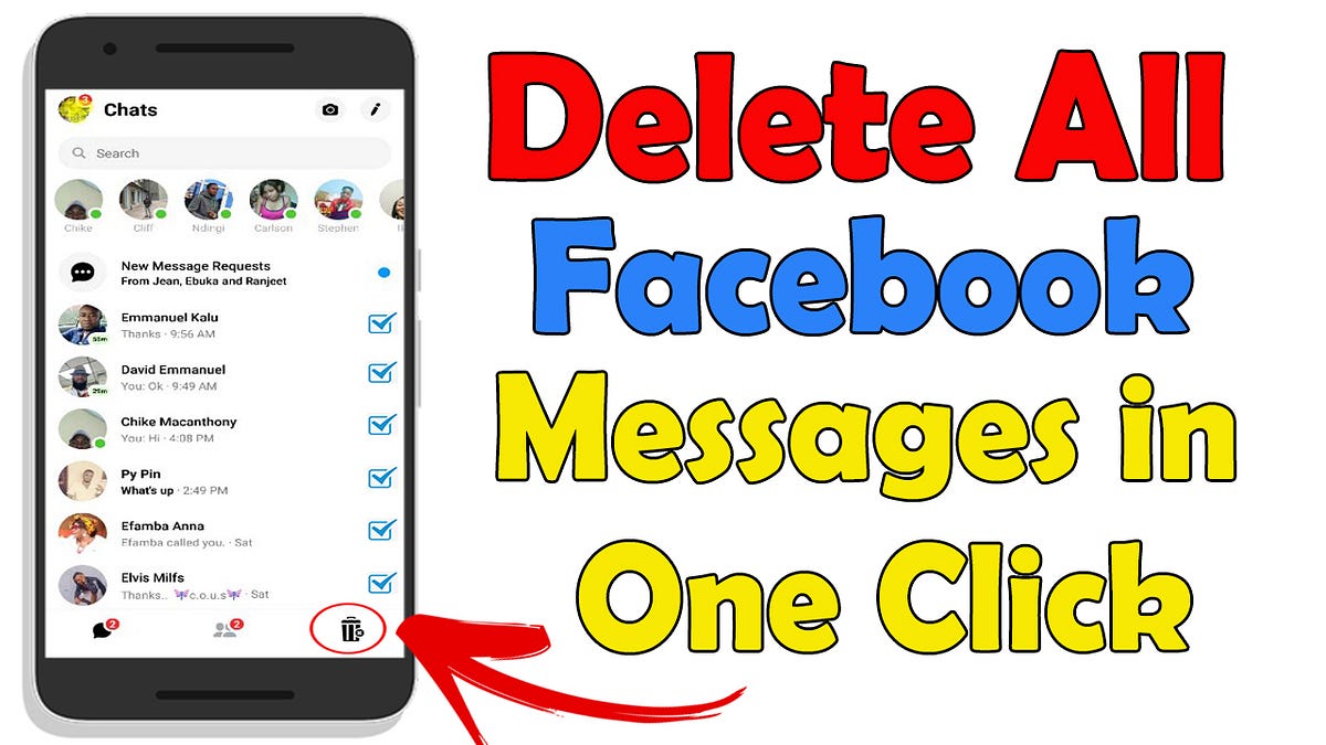 How To Delete All Facebook Messages In One Click 2021 || How to Delete ...