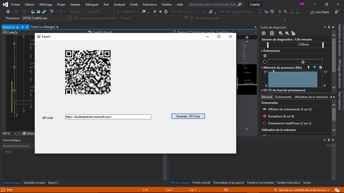Generate a QR Code in C# with WinForm | by Hertzy Tambwe | Microsoft ...