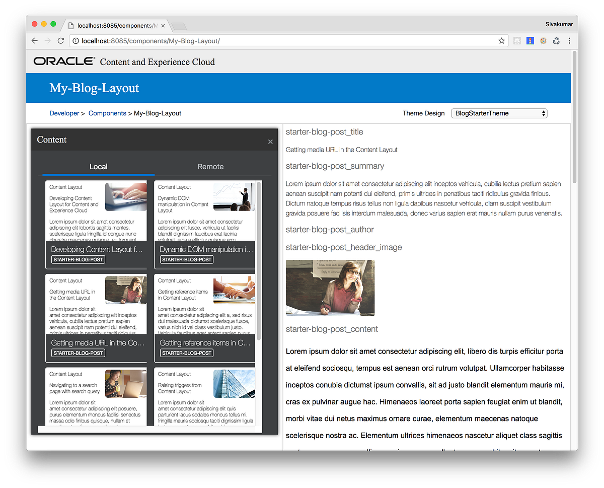 Developing Content Layouts for Content and Experience Cloud | by Sivakumar Balagopalan | Oracle ...