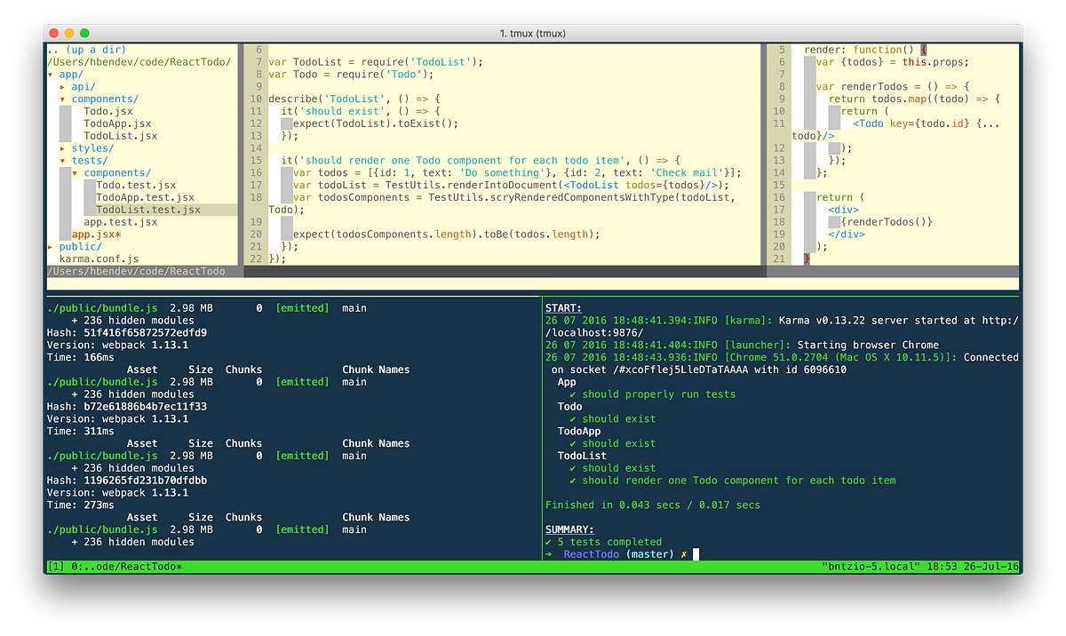 Super Productive Programming with Tmux — Part I | by Enrique Benitez 🎩 | Medium