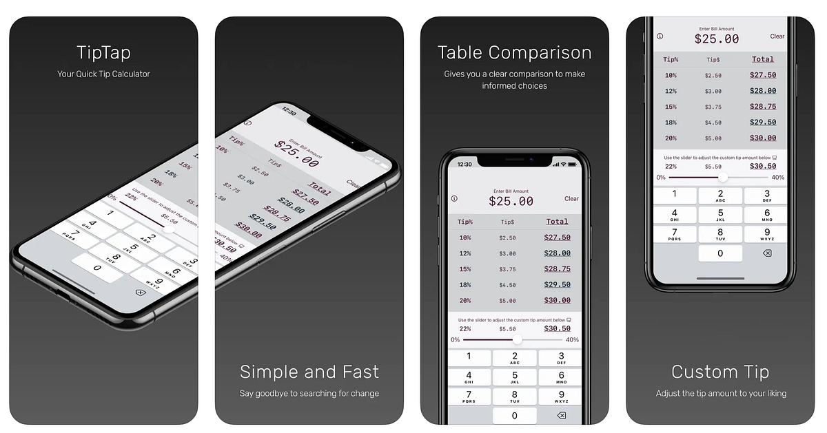 Introducing TipTap: Quick Tip Calculator | by Billy | Oct, 2023 | Medium