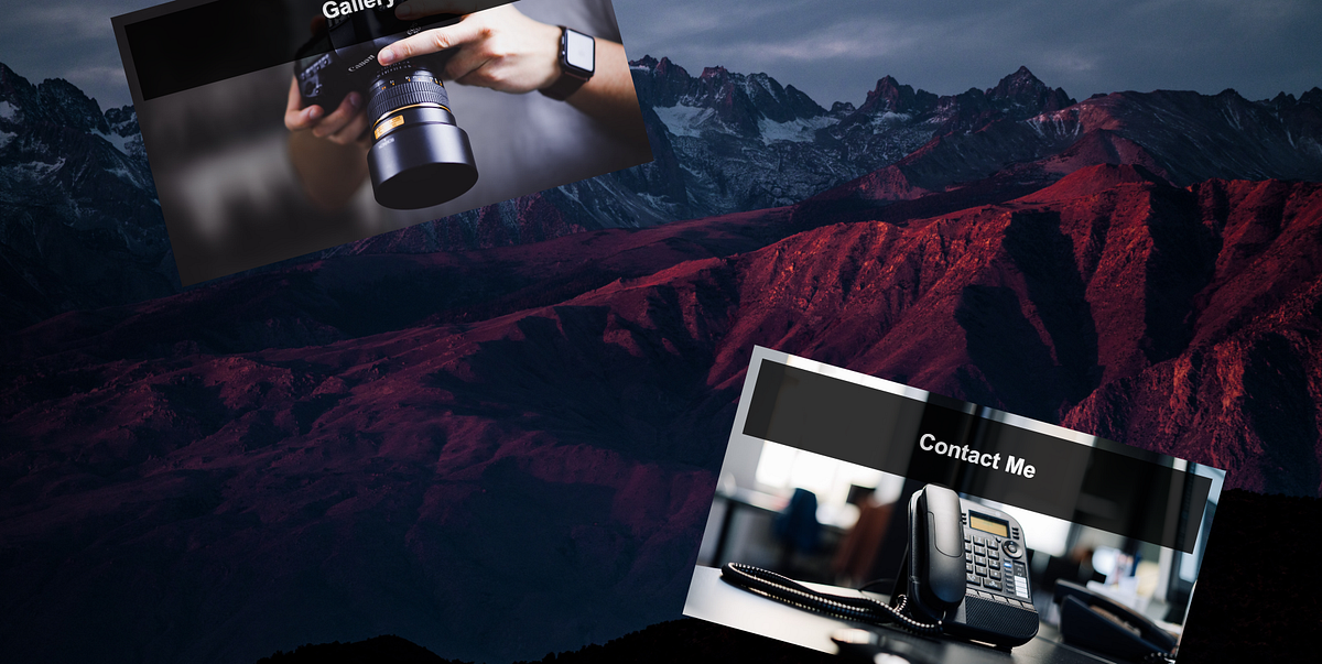 Create a Parallax Background with Floating Cards using React & Styled ...