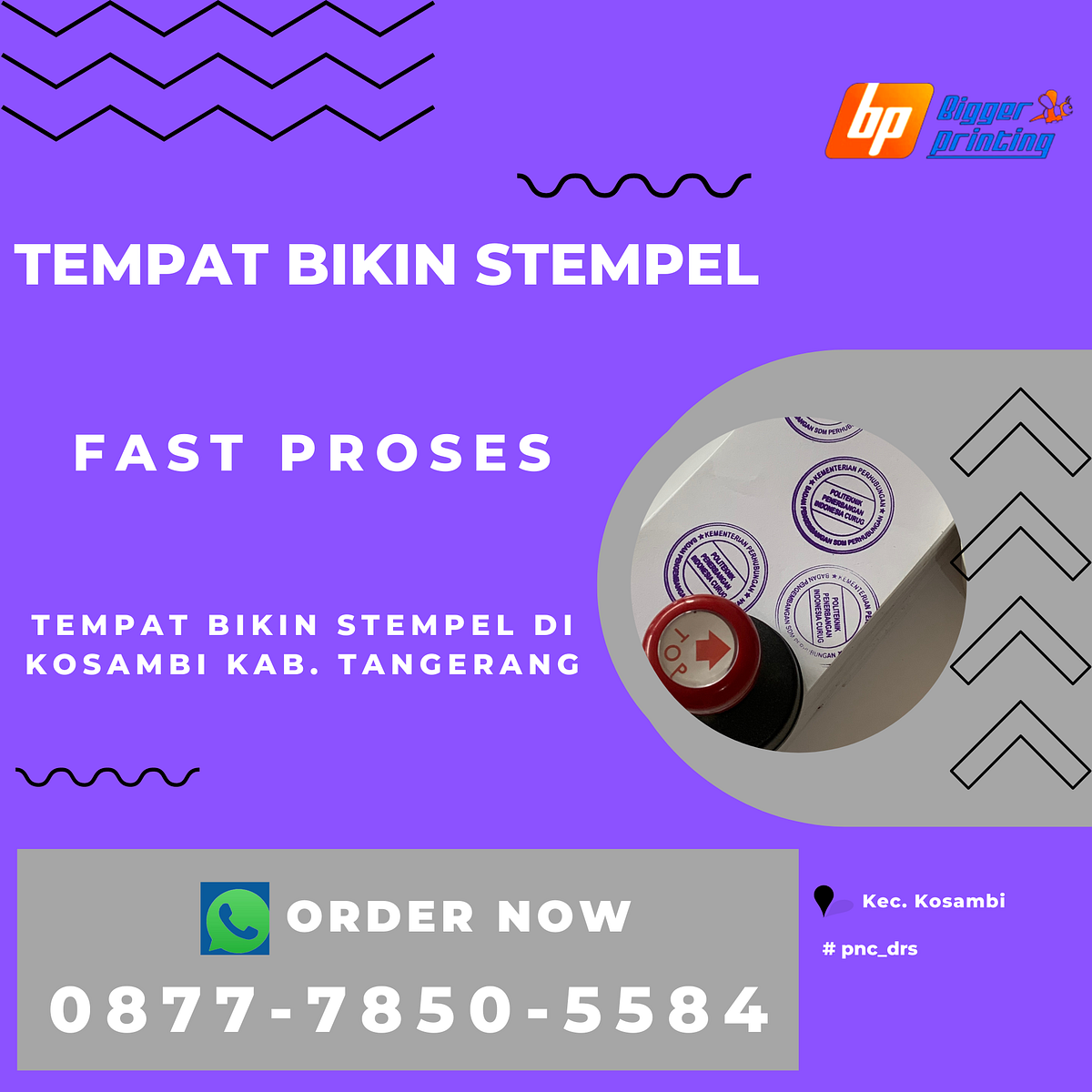 FAST PROSES, Wa./Call. 0877-7850-5584, Tempat Bikin Stempel di Kosambi Kab. Tangerang Bikin ...