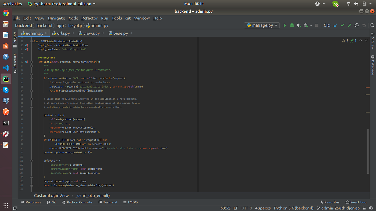 Two Factor authentication in Django Admin | by Anas Ahmed | Medium