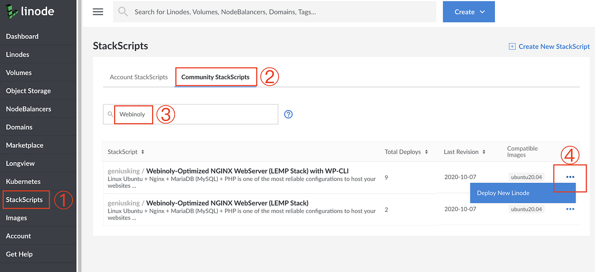 在Linode上使用StackScript安裝預載Webinoly+WP-CLI - Webinoly Study Group in Taiwan - Medium