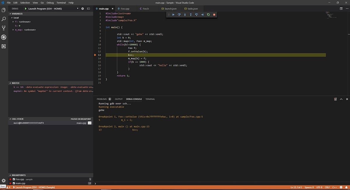 Debugging C++ Programs Remotely With SSH Access Using Visual Studio ...