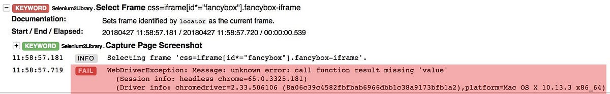 แก้ไขปัญหา Selenium WebDriverException: unknown error: call function ... แก้ไขปัญหา Selenium WebDriverException: unknown error: call function ...
