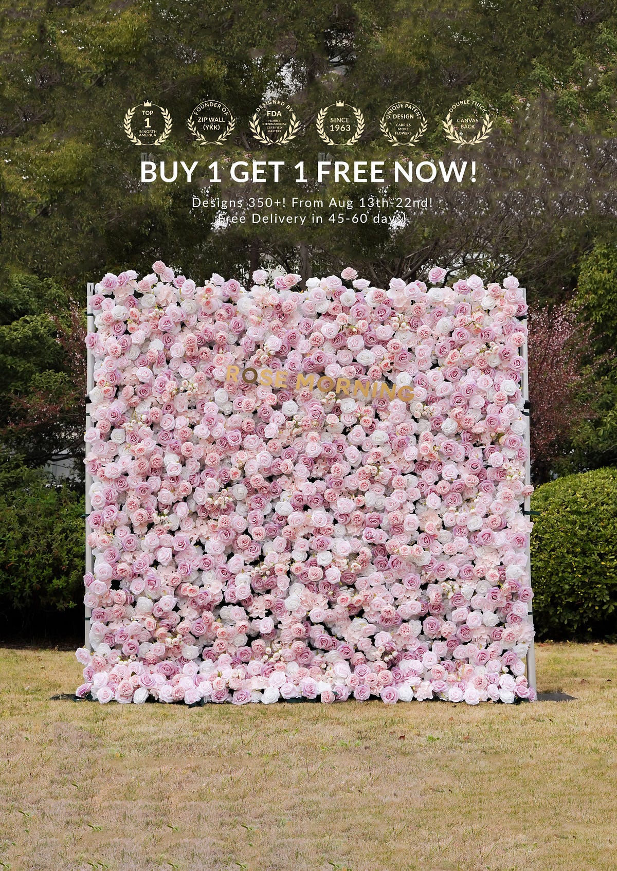 Diy Flower Wall | Rosemorning.com - rosemorning - Medium