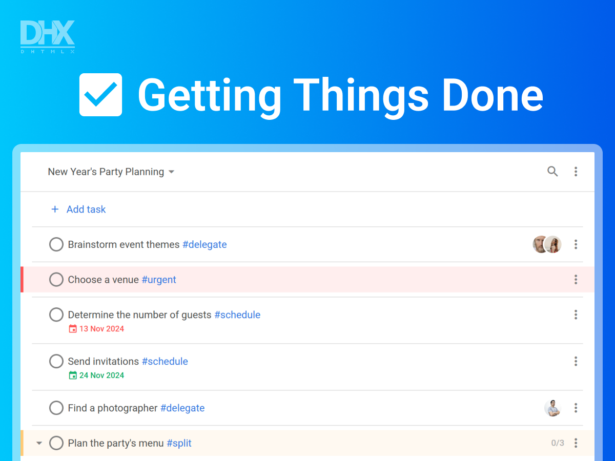 Why Dhtmlx Javascript To Do List Is Good For Implementing Gtd Productivity System By