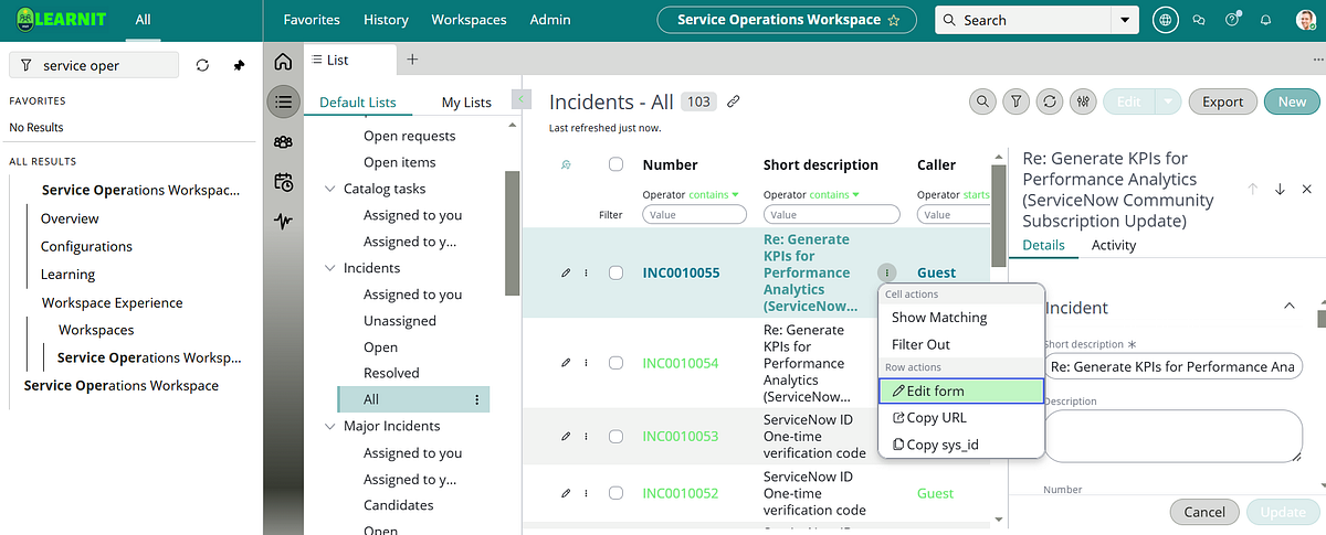 YOKOHAMA Release Feature 14: Edit form for specific record in Workspace - Prashant LearnIT - Medium