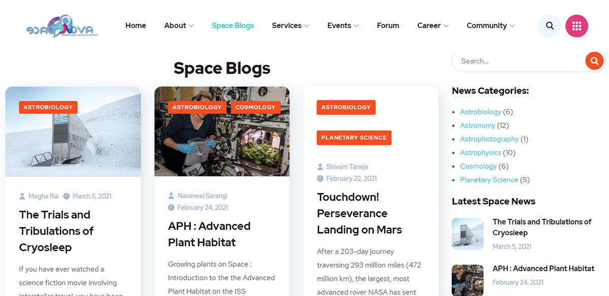 Top 5 Authentic and Unique Blogs in the Field of Space | by Rishikesh ...