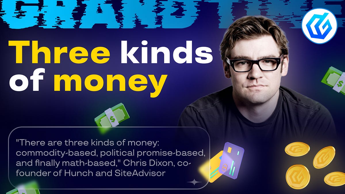 Three kinds of money. The first two forms are not stable. If… | by ...