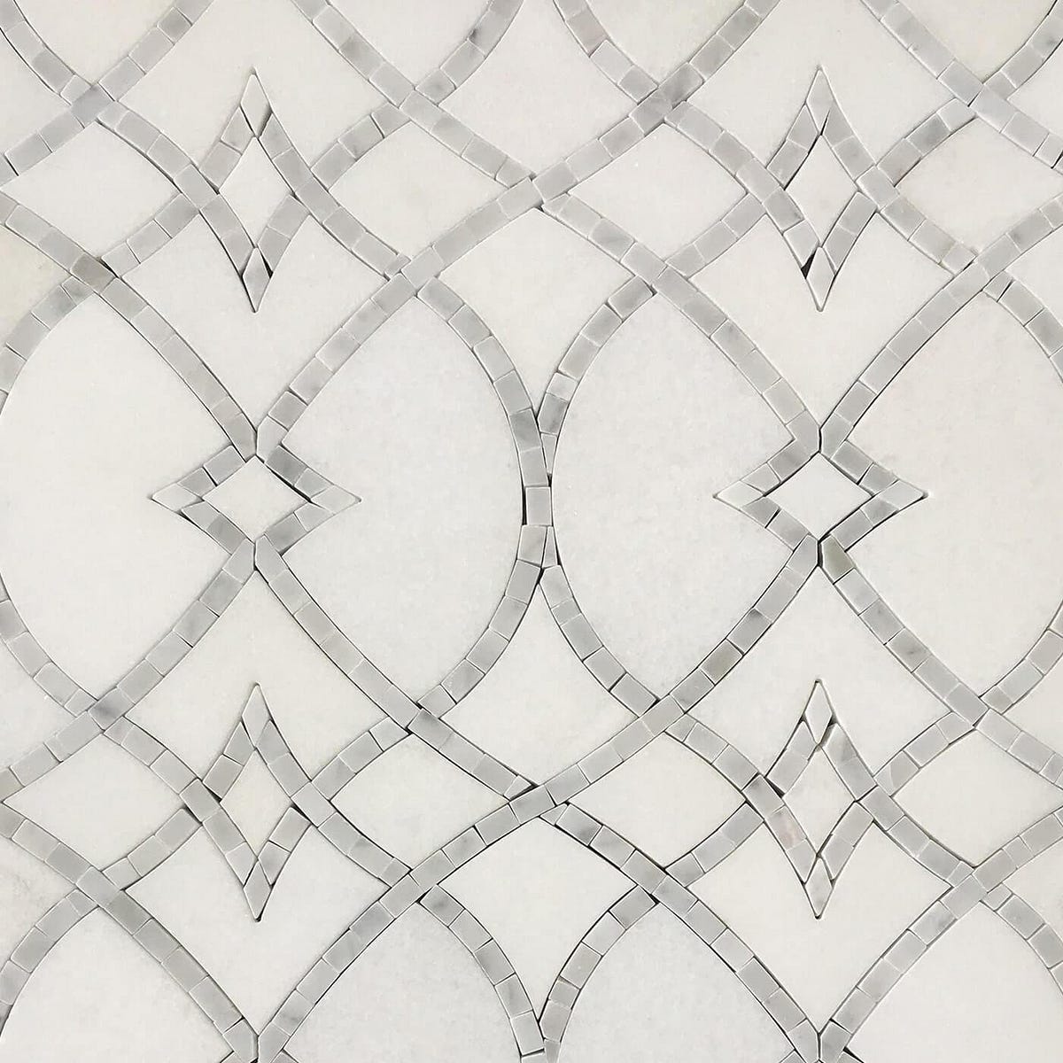 Lace Waterjet Mosaic Thassos A gorgeous new tile | by All Marble Tiles ...