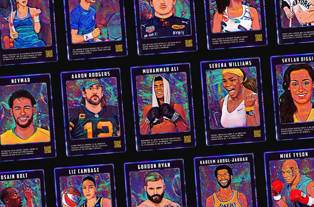 Trading cards NFT ( 200 international athletes ) added to trippy card ...