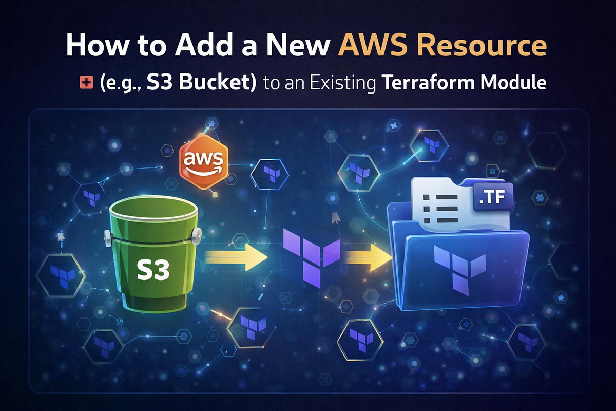 How to add a new AWS resource (e.g. S3 bucket) to an existing Terraform ...