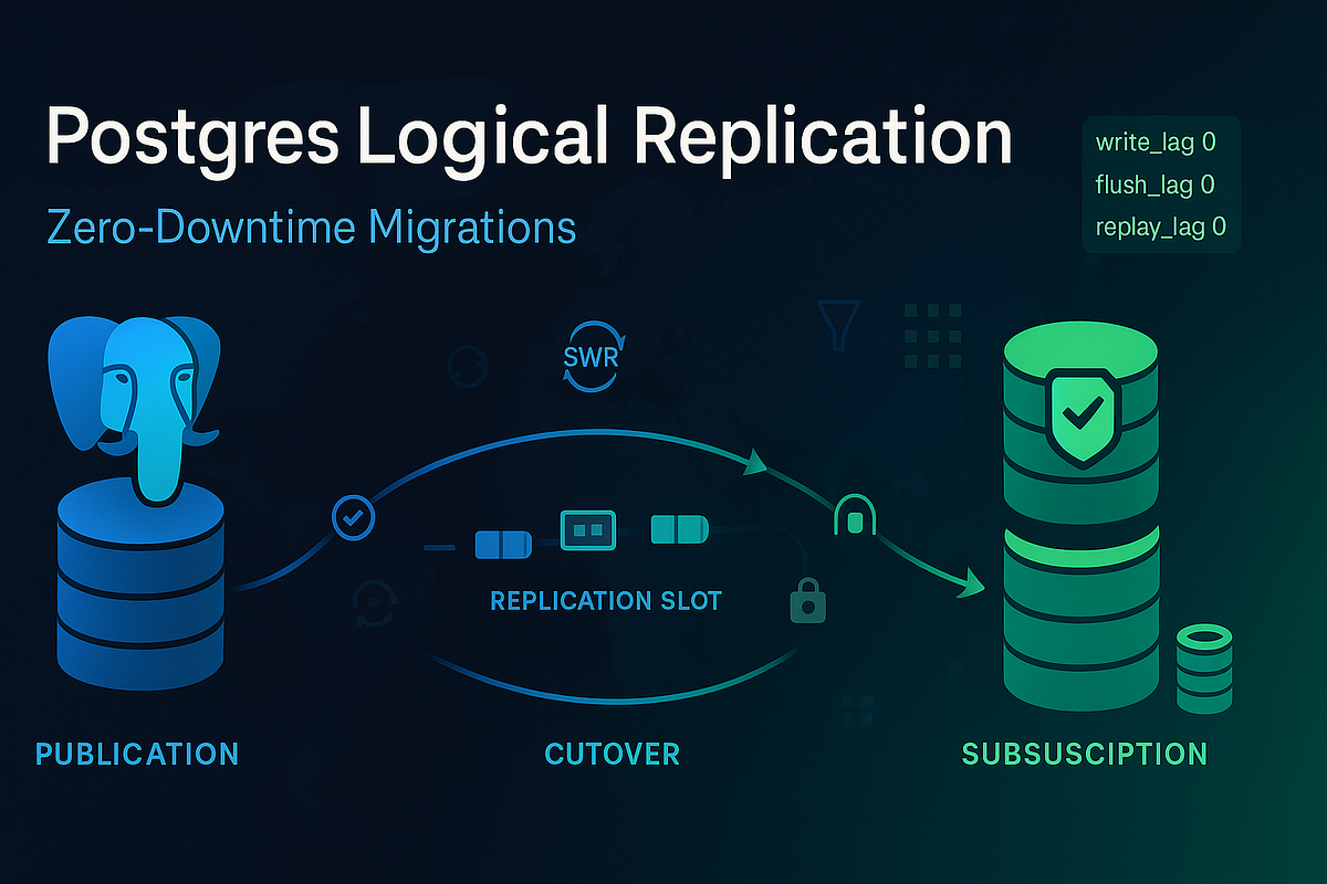 10 Postgres Logical Replication Recipes for Zero-Downtime Migrations | by Hash Block | Sep, 2025 ...