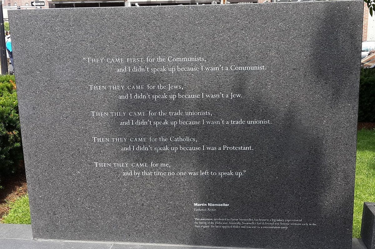 First They Came…. A poetic adaptation | by Nikos Skordilis | Medium