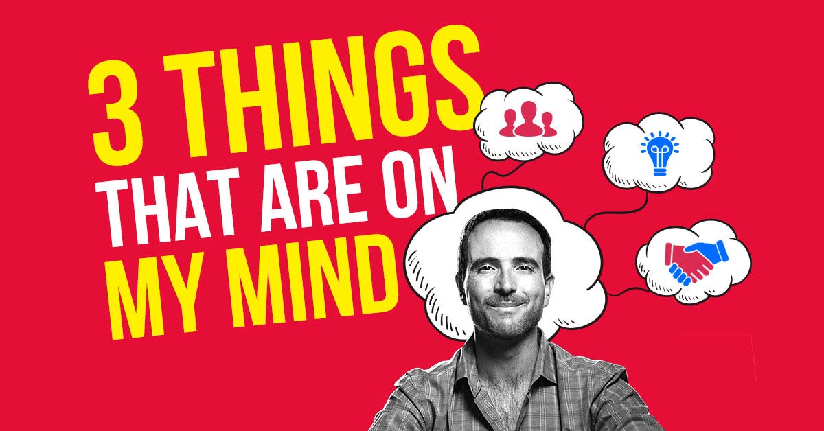 3 Things That Are On My Mind. Good morning, | by Stefan Georgi | Medium
