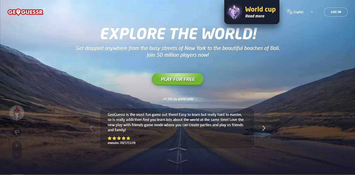 作品集點子範例 — GeoGuessr - Johnny Fang - Medium