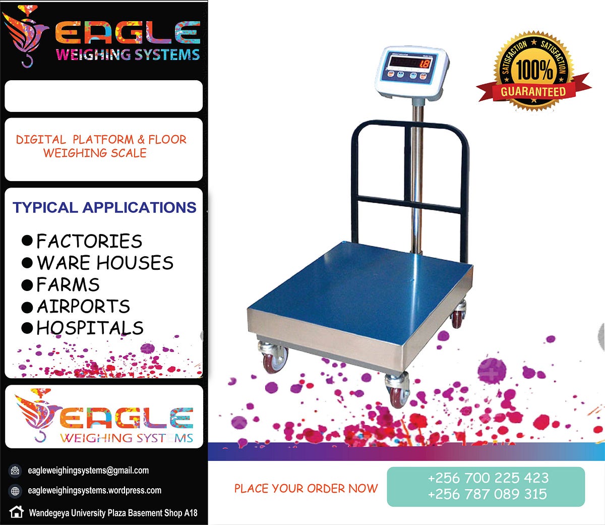 Eagle scales 300 Kg platforms in Kampala+256 (0) 700225423 ...