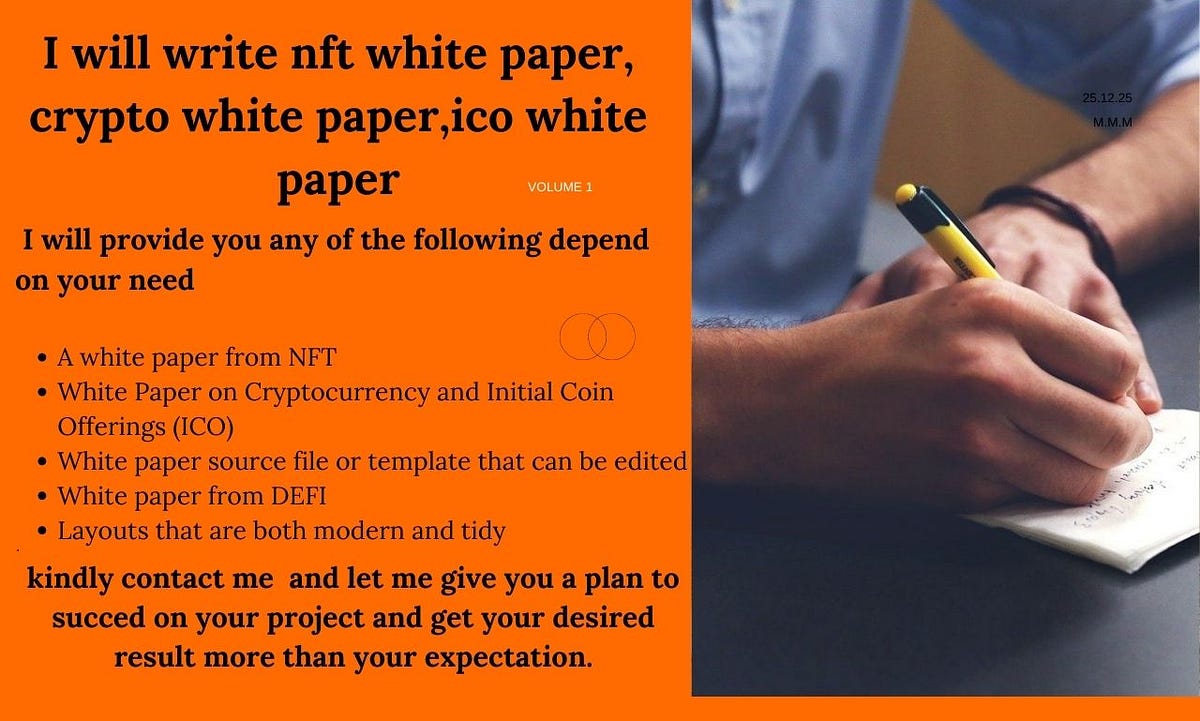 I will write nft white paper, crypto white paper, ico white paper | by ...