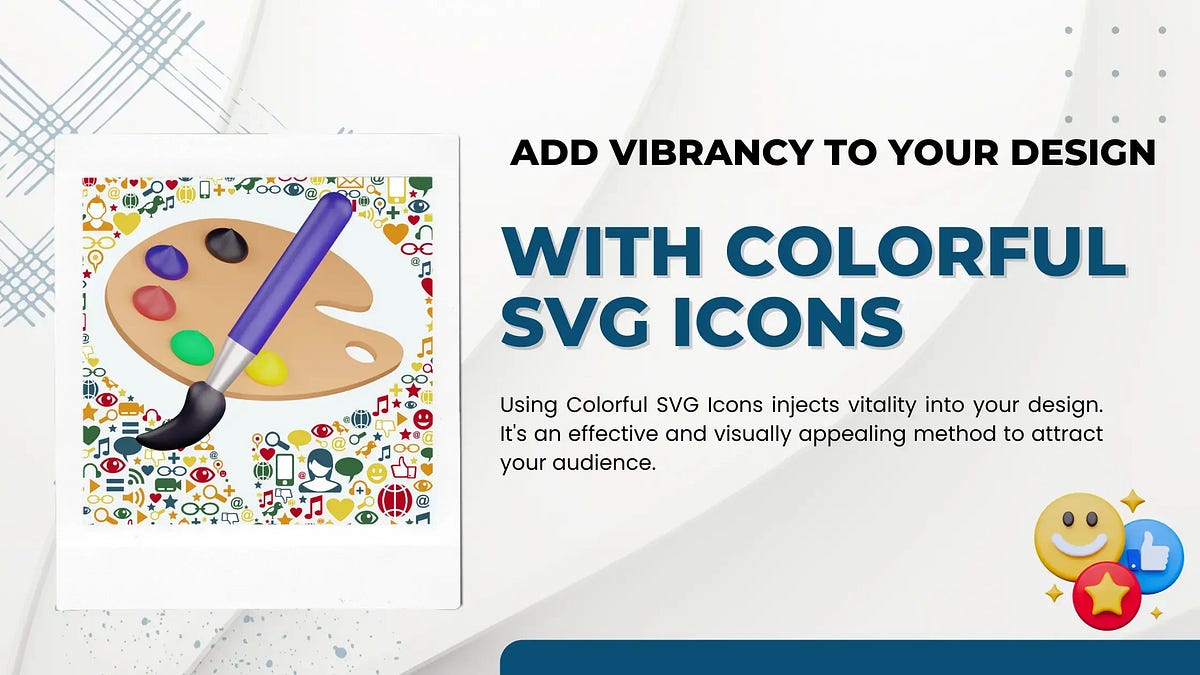 How to add vibrancy to your design with Colorful SVG Icons | by Ivector ...