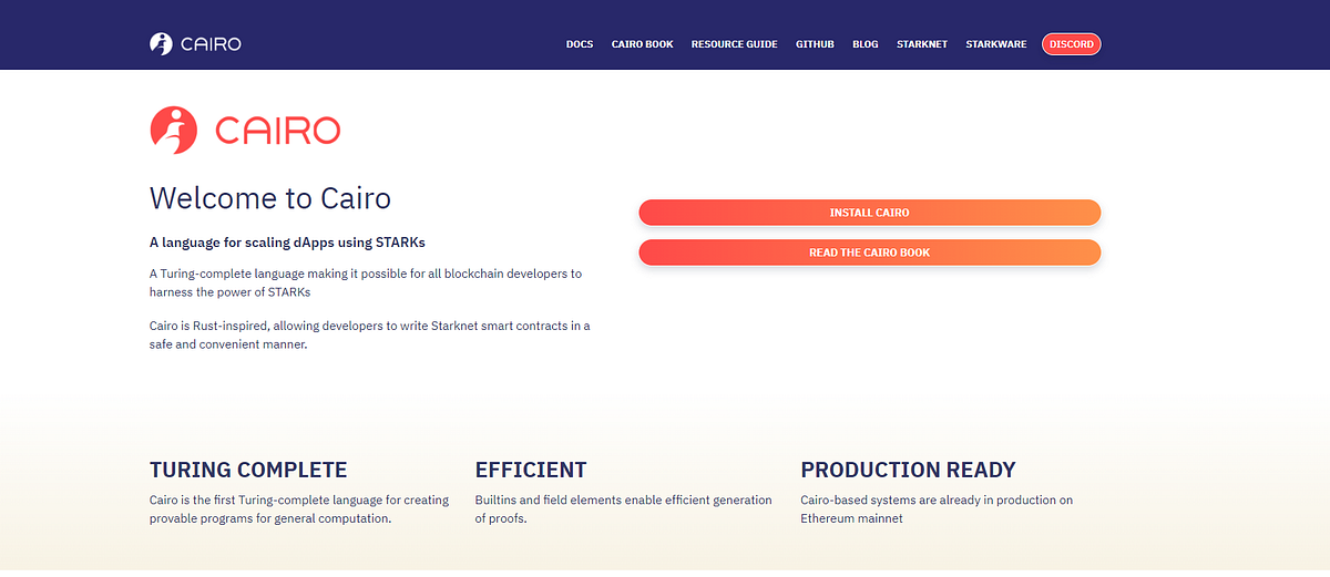 Technical Overview of the Cairo Language: | by vendetta | Medium